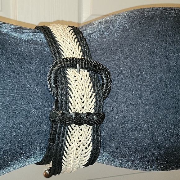 Jessica Simpson | Accessories | Jessica Simpson Braided Black White ...